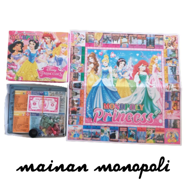 Jual MAINAN MONOPOLI SERI PRINCESS BONUS PERMAINAN LUDO DAN ULAR TANGGA ...