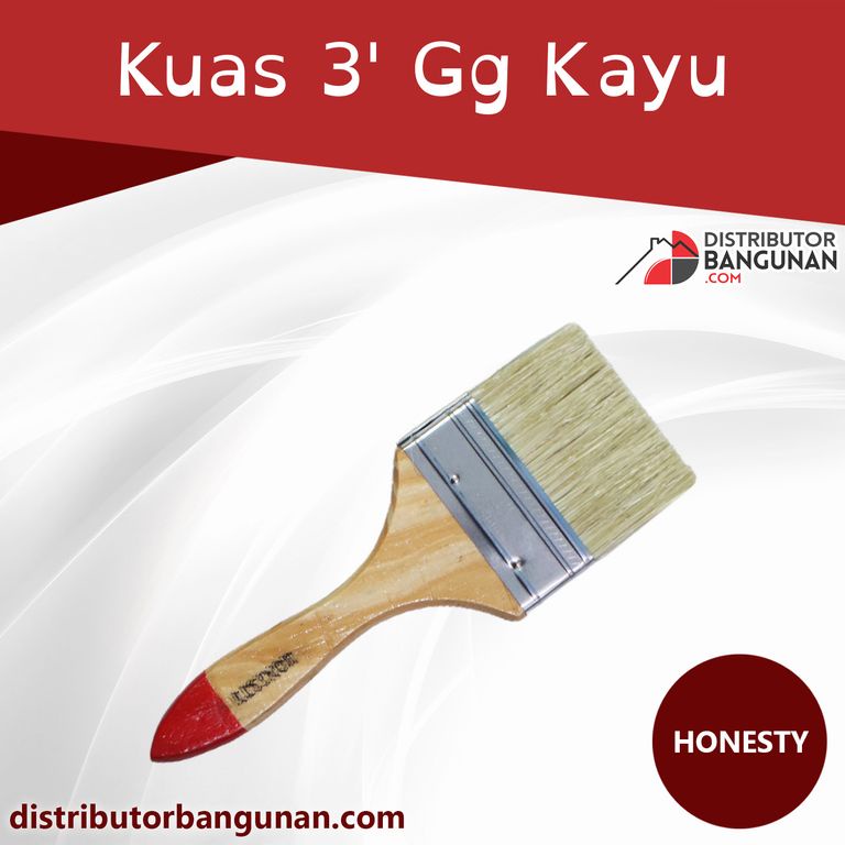 Jual Kuas 3' Gg kayu HONESTY BI (12 Pcs;1Q=504pcs) | Shopee Indonesia