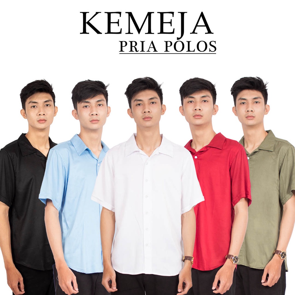 Jual FORTGLASS Gremy Kemeja Polos Premium Pria Lengan Pendek Kasual ...