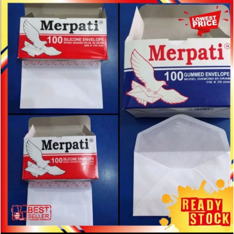 Jual Amplop Merpati Warna biru dan merah harga per pack | Shopee Indonesia