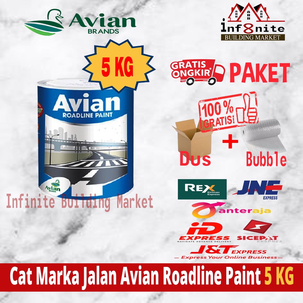 Jual Cat Marka Jalan Avian Roadline Paint Cat Jalan Aspal Beton Kolam 5 ...