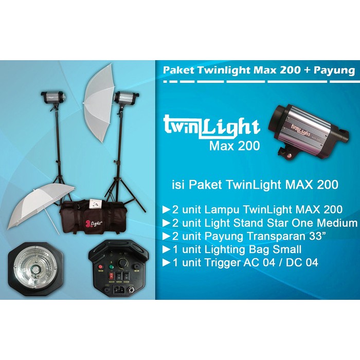 Jual Paket Lighting Studio MAX 200 | Shopee Indonesia