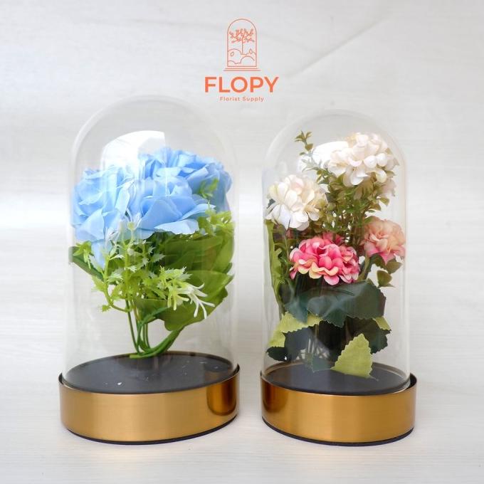 Jual Glass Dome Gold / Kubah Kaca Ikea Flower Dome Gelas Kaca Bunga ...