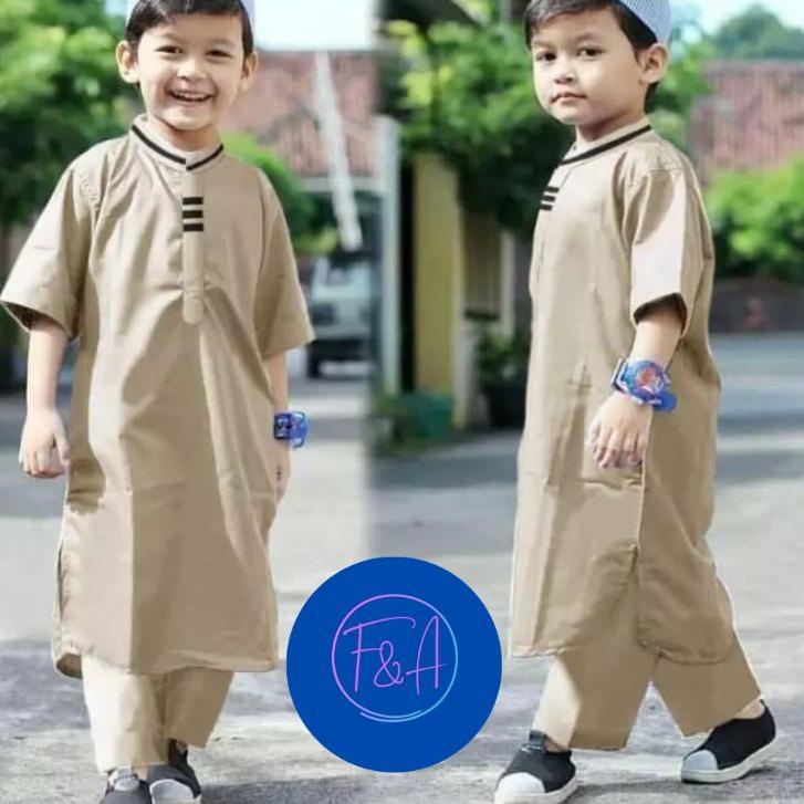 Jual [KODE EDFGT] Baju Koko Anak Model Pakistan List untuk anak 2-12 ...