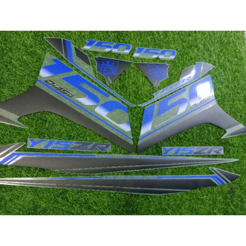 Jual Striping Jupiter Mx King 150 Transparan Custom Y15ZR Biru Hitam ...