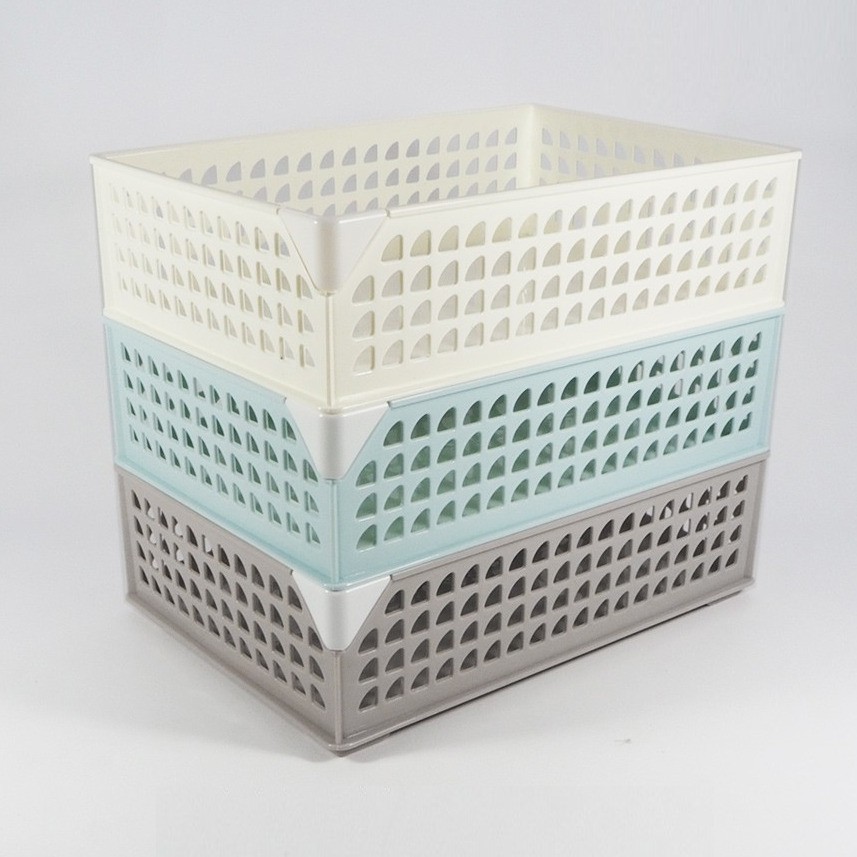 Jual Wide Stackable Basket 23x16x7cm Keranjang Storage Box Serbaguna ...