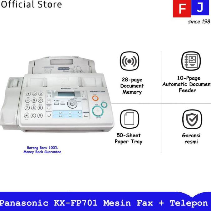 Jual Panasonic KX-FP701 Mesin Fax + Telepon GARANSI RESMI | Shopee Indonesia