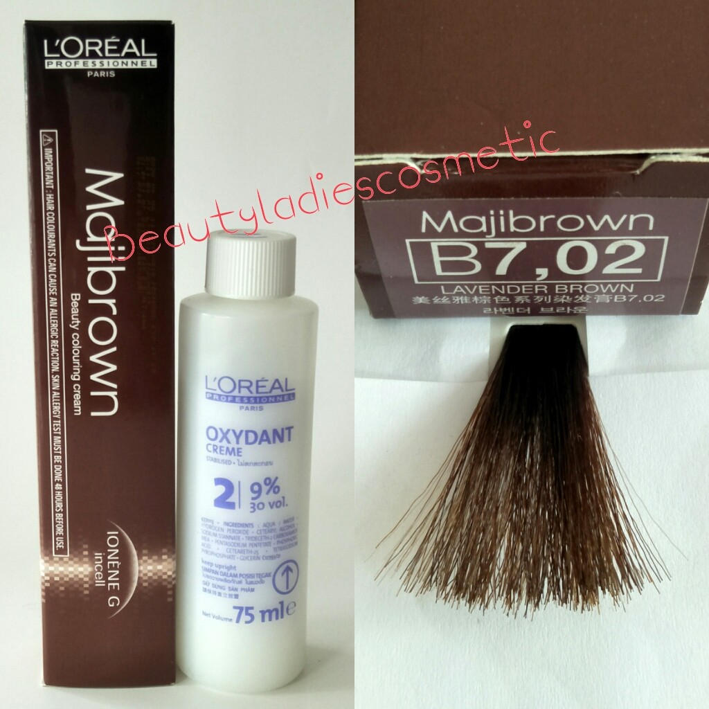 Jual Loreal Majibrown Hair Color Iridescent Brown Blond No.7.02 50ml ...