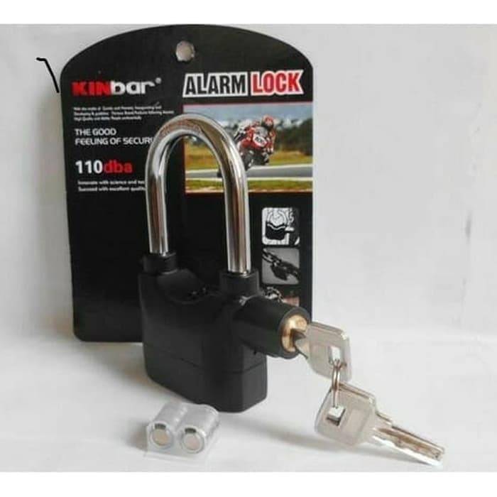 Jual Gembok Alarm Kunci Gembok Anti Maling Motor/Rumah/Pagar/Gudang DLL ...