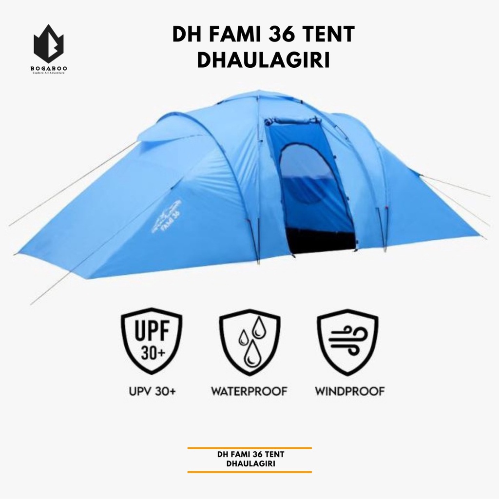Jual Tenda Dhaulagiri FAMI 36 - Tenda tunnel 6P- tenda camping Double ...