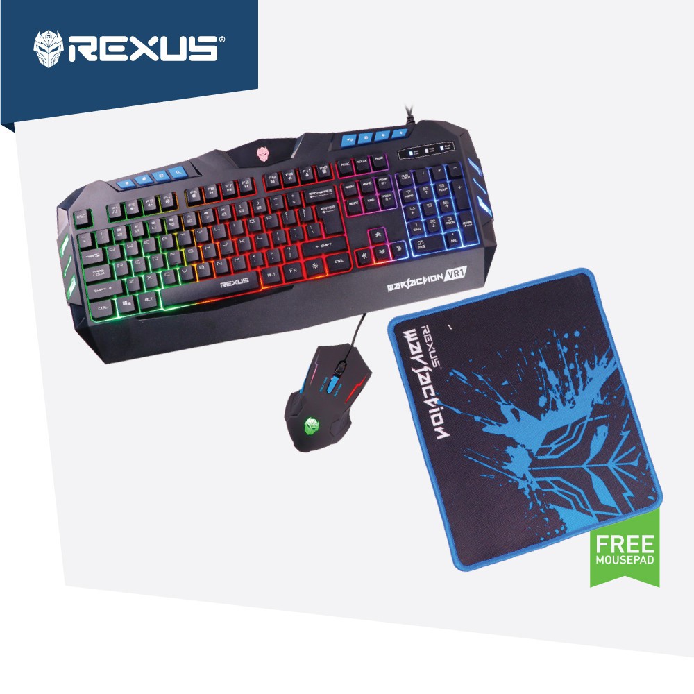 Jual Rexus Warfaction VR1 Keyboard Mouse Gaming Combo - Free Gaming ...