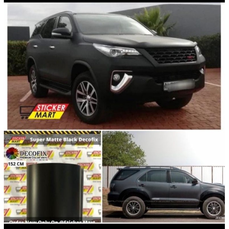 Jual Sticker Wraping Premium Mobil Black Matte | Shopee Indonesia