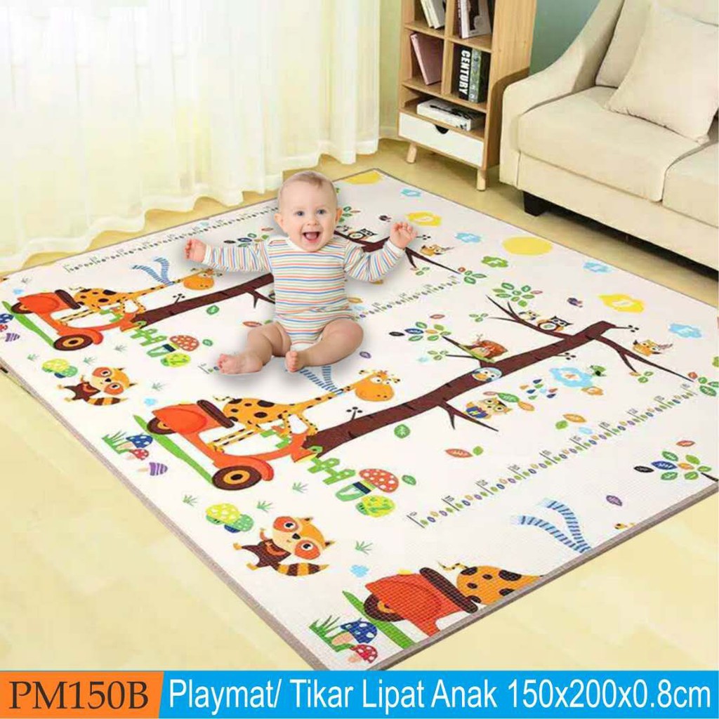 Jual Premium Karpet Playmat Bayi uk. 200 x 150 cm /Tikar Main Bayi ...
