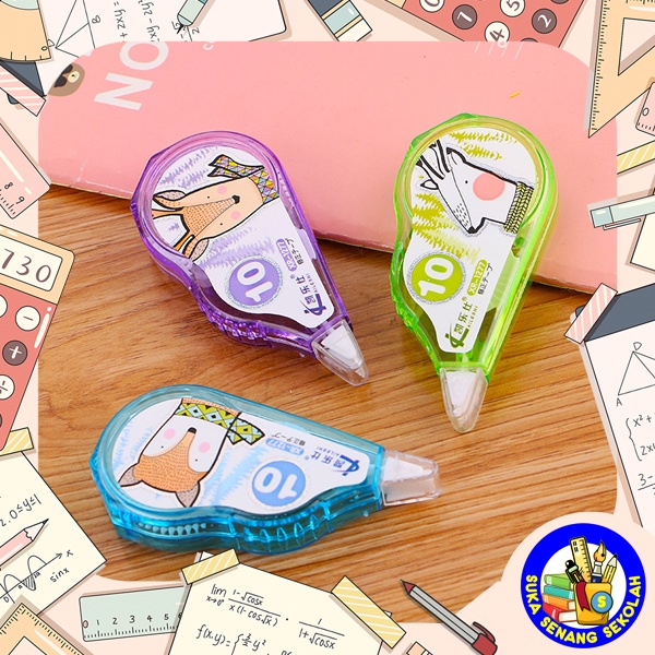 Jual Tip Ex Kertas / Correction Tape Cute Animal & Flower ST0007 ...