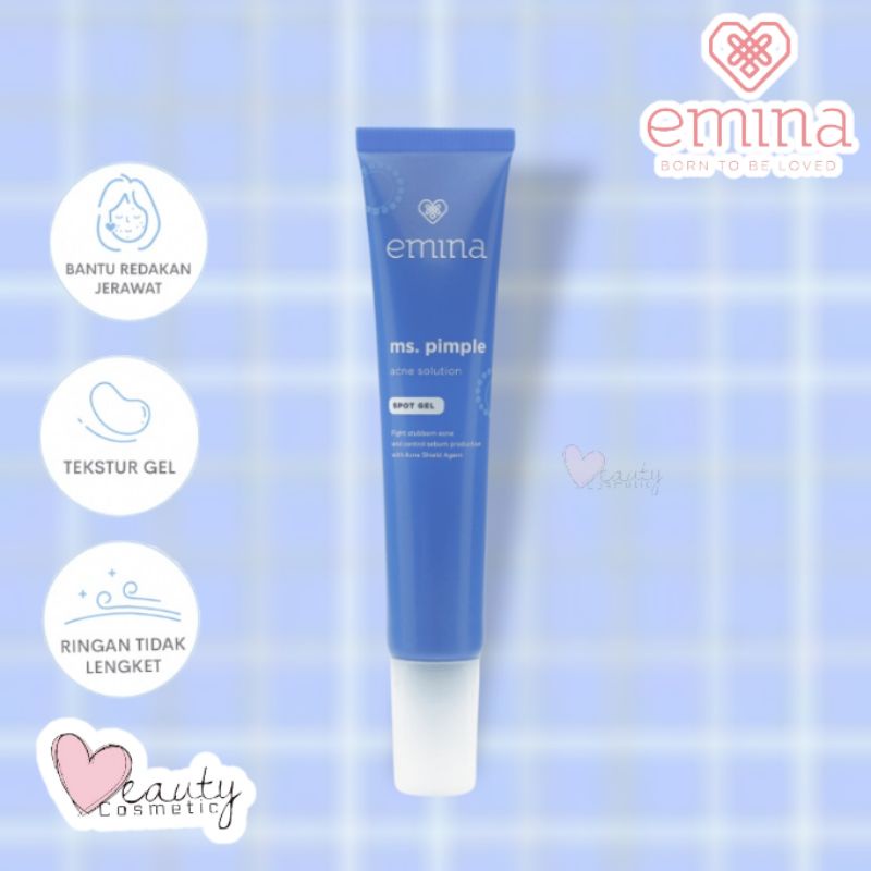 Jual Emina Ms Pimple Acne Solution Spot Gel 15ml | Shopee Indonesia