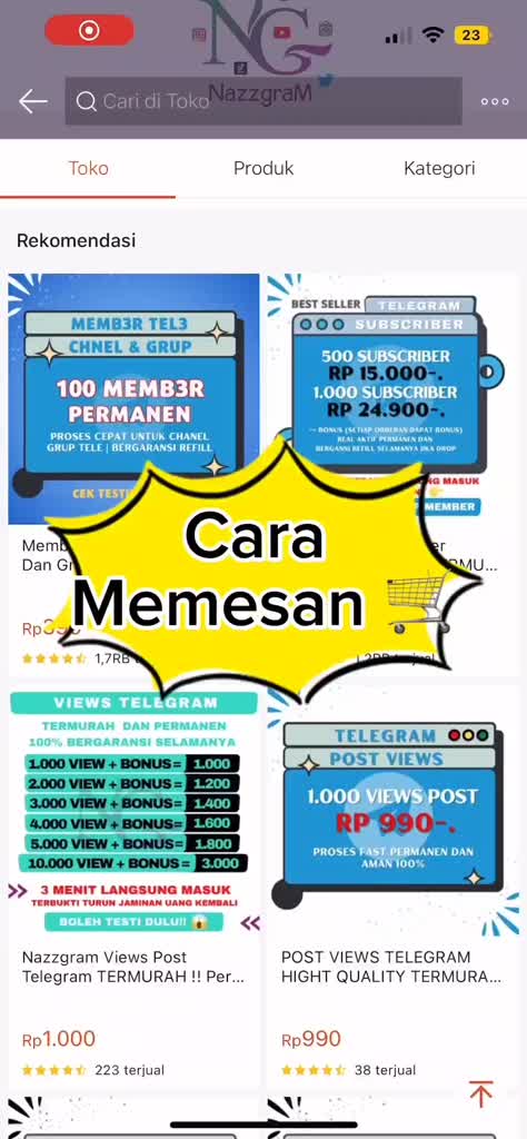 Jual Member Telegram Chanel Dan Grup Permanen Bergransi Refill | Shopee Indonesia