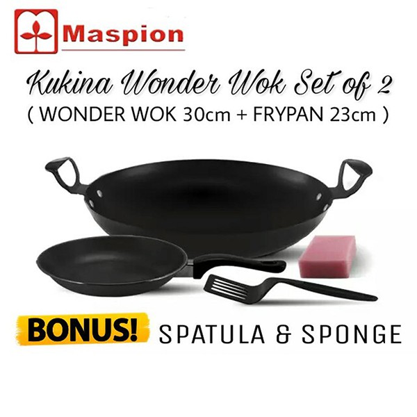 Jual Maspion Kukina Cooking Set Wajan Pengorengan Set | Shopee Indonesia