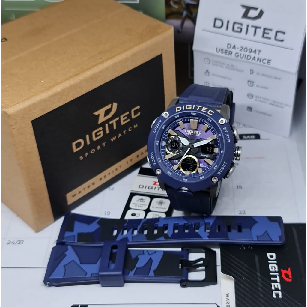 Jual ( BISA COD ) JAM TANGAN PRIA ORIGINAL DIGITEC DA-2130 DA2130 2130T ...