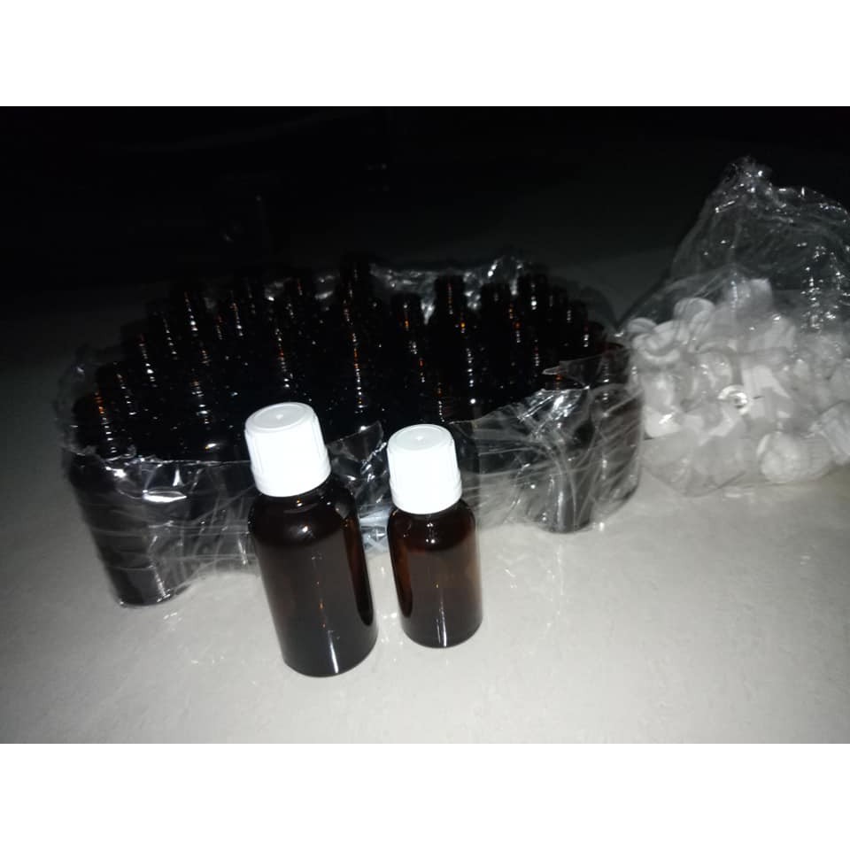 Jual Botol Kaca Amber 30ml Filler Putih / Botol Parfum / Botol ...