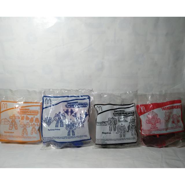 Jual Transformers Cyberverse Happy Meal Mcd Mcdonalds Toys Rare Bumble Bee Optimus Prime ...