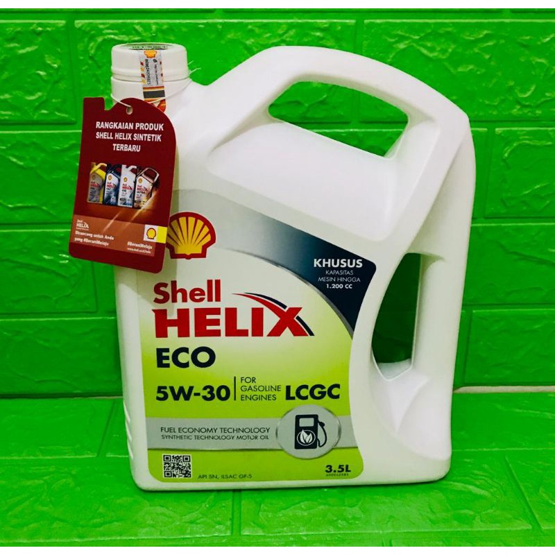 Jual Oli mesin Shell helix ECO 5W-30 3,5 liter / gratis filter oli ...