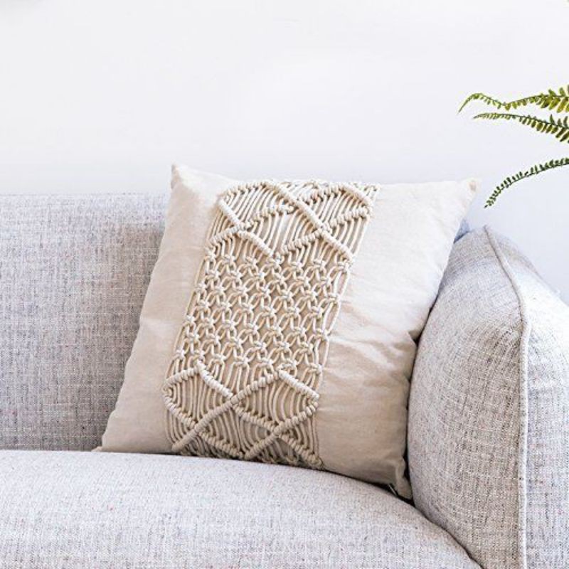 Jual macrame cushion cover | sarung bantal makrame 035 | Shopee Indonesia
