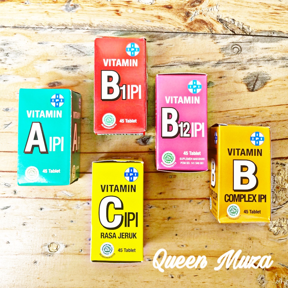 Jual Vitamin A B1 B12 C dan B Complex IPI 45 90 Tablet Kompleks Vit Rasa Jeruk | Shopee Indonesia