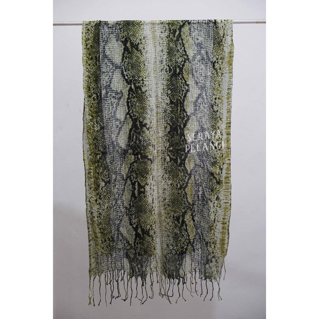 Jual Selendang Rajut Motif Animal Print | Ular | Scarf | Syal | Shawl ...