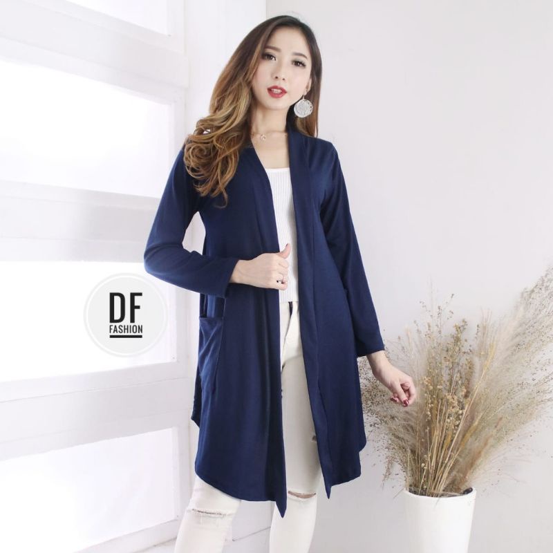 Jual Outer Wanita ModeL Depan Panjang.Cardigan Bahan Spandex / Outer ...