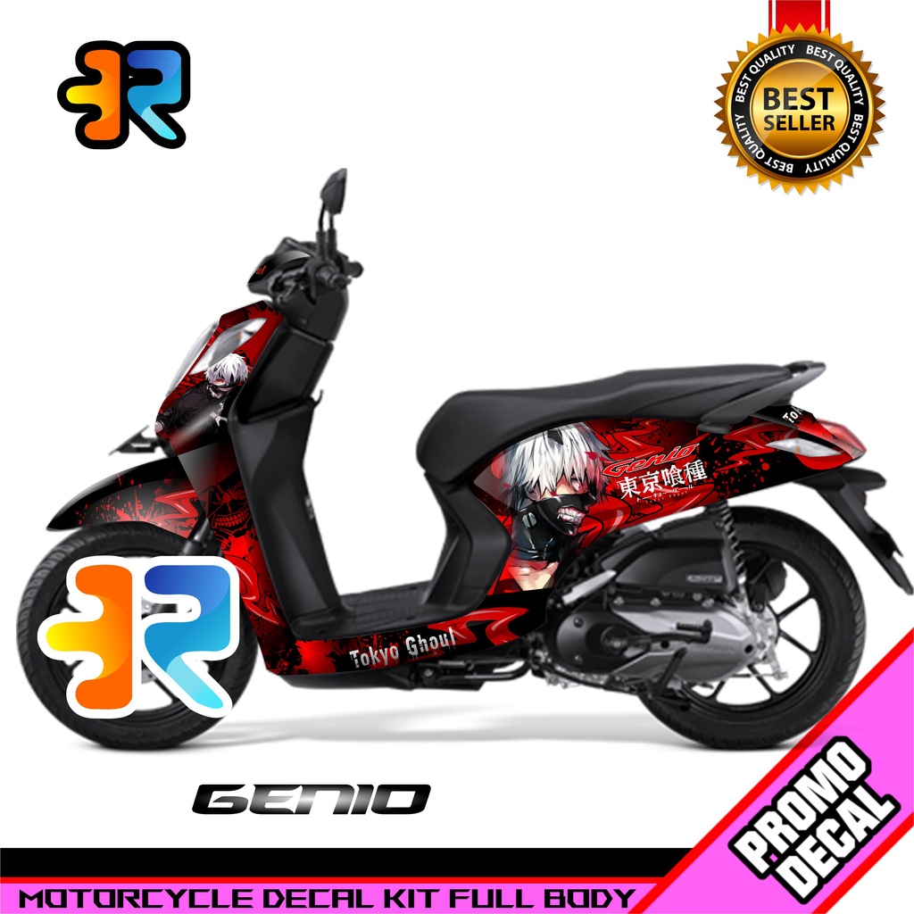 Jual Decal Motor Genio Desain Tokyo Ghoul Sticker Decal Full Body ...