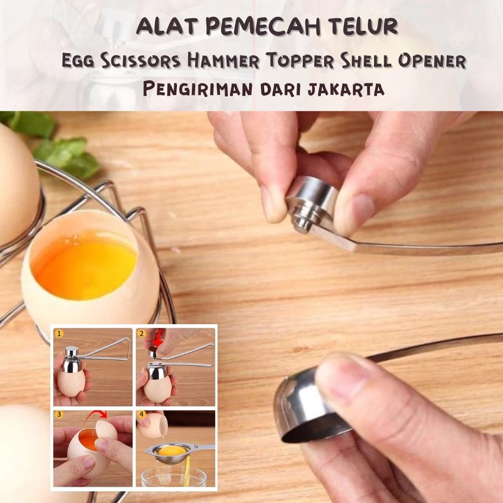 Jual Alat Pemecah Telur Telor Alat Pembuka Telur Rapi Egg Scissors ...