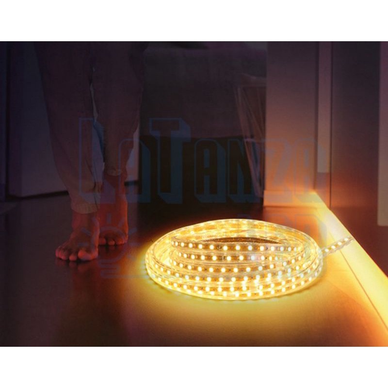 Jual lampu selang led strip 5050 warm white ac 220v led drop ceiling ...