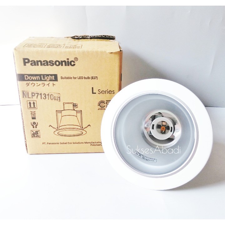 Jual DOWNLIGHT 4" PANASONIC PUTIH DAN SILVER RUMAH LAMPU DOWN LIGHT ...
