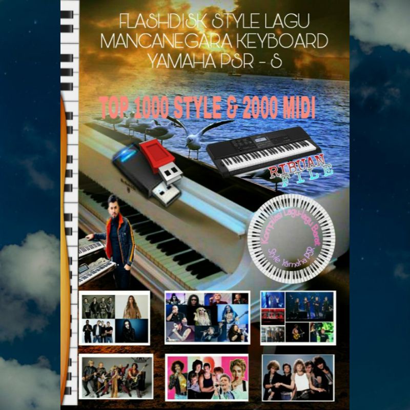 Jual Flashdisk USB Style Lagu Mancanegara Keyboard Yamaha PSR type S ...