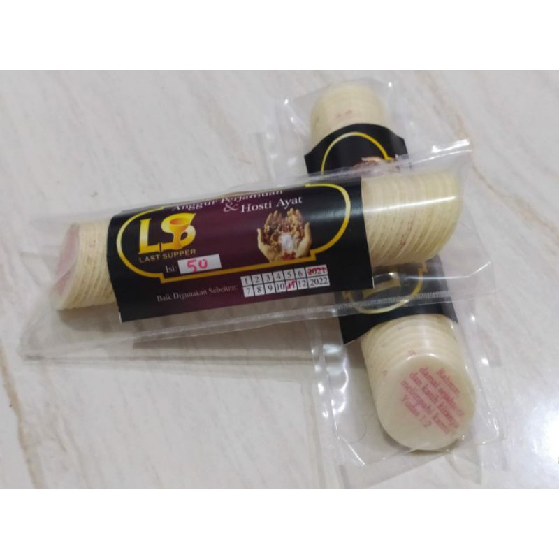 Jual HOSTI AYAT / KOMUNI / ROTI PERJAMUAN KUDUS KEMASAN EKONOMIS LAST ...
