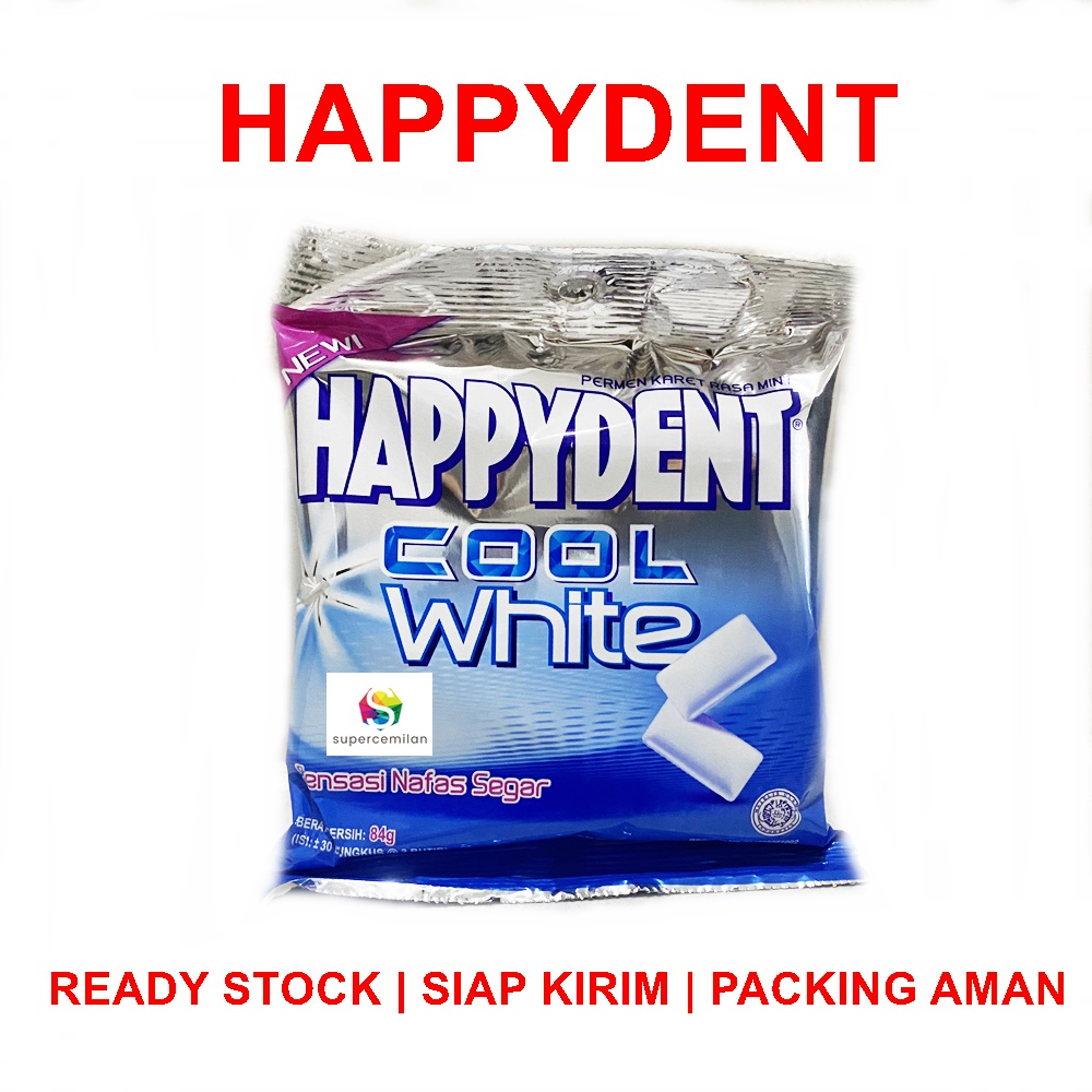 Jual Happydent Cool White Permen Karet isi 50 Pcs | Shopee Indonesia