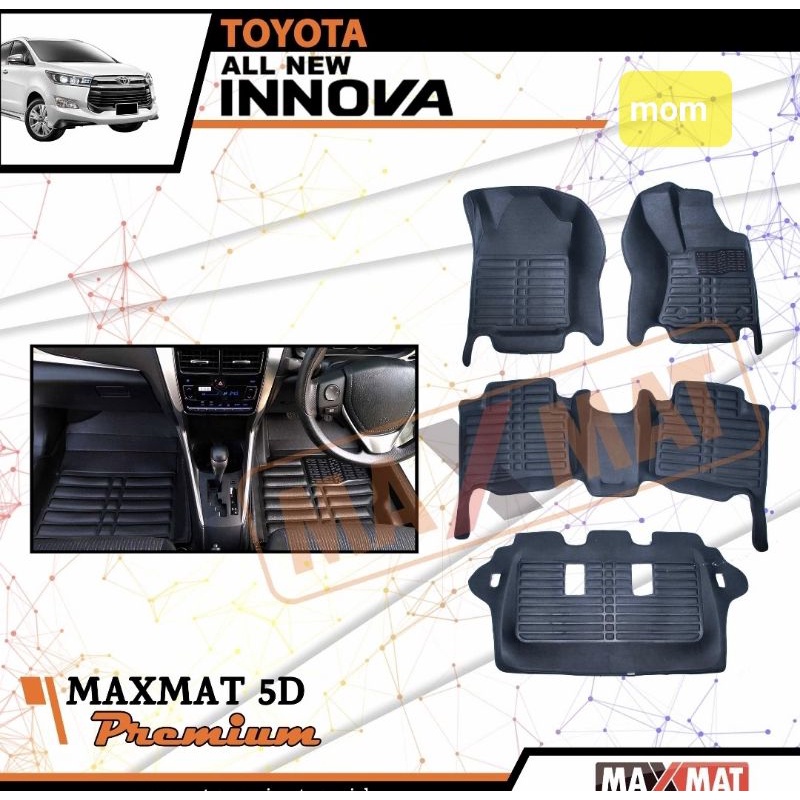 Jual Karpet maxmat 5d premium black All New Innova Reborn | Shopee ...