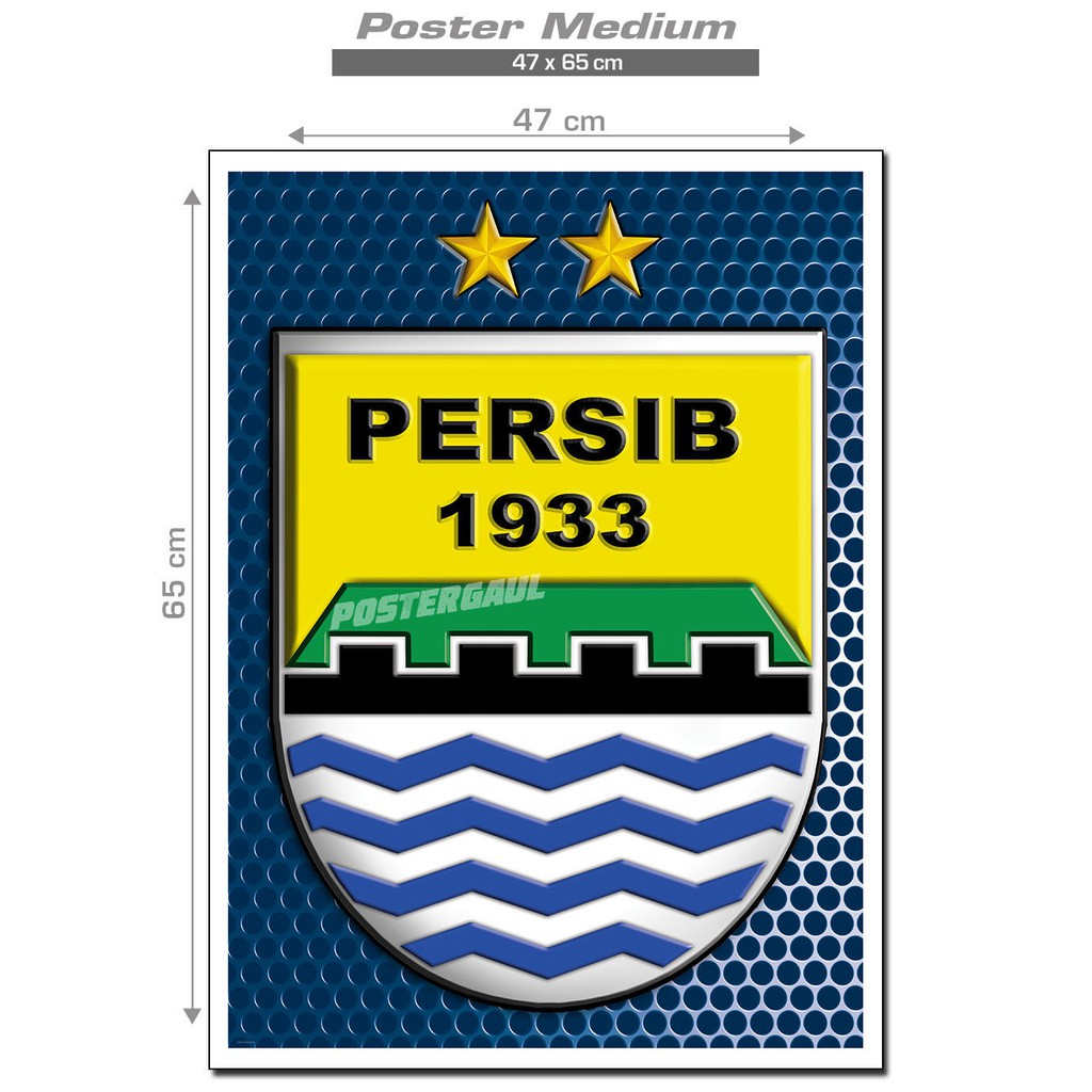 Jual Poster Medium: PERSIB - LOGO #FJP57 - ukuran 47 x 65 cm | Shopee ...