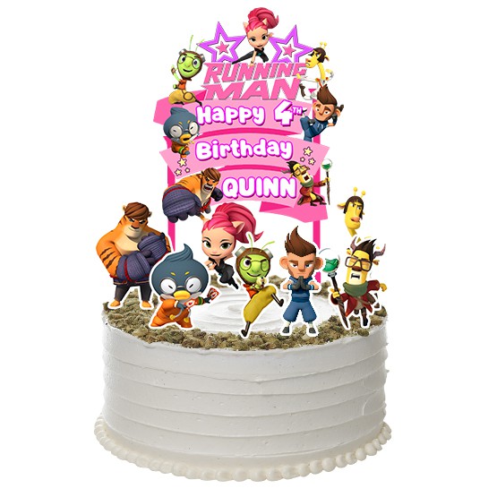 Jual Running Man Animation Topper Cake Birthday / Hiasan Kue Ulang ...