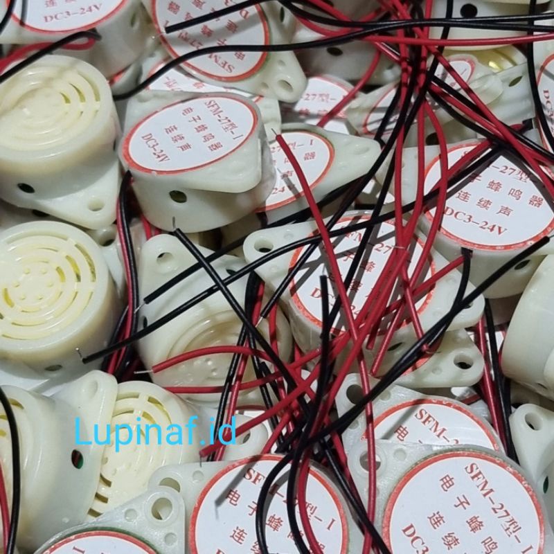 Jual BUZZER SPEAKER PUTIH BESAR 3V - 2V SFM-27 CONTINUOUS BUZER | Shopee Indonesia