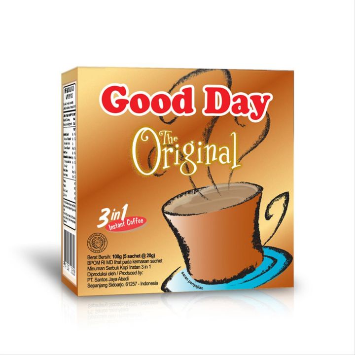 Jual Minuman Kopi - Good Day 3 in 1 Instant Coffee The Original 100gr ...