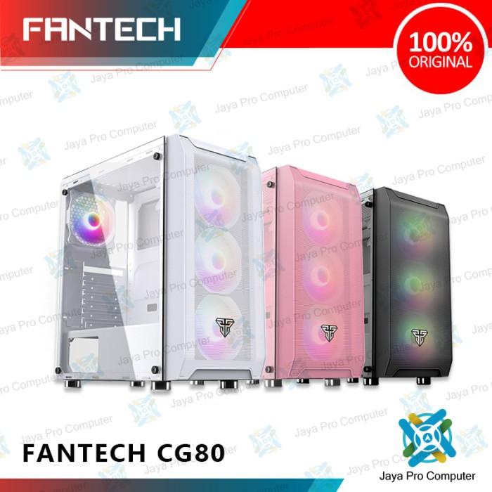 Jual Fantech Gaming Cpu Case Aero Cg80 Atx - Tempered Glass Chassis ...