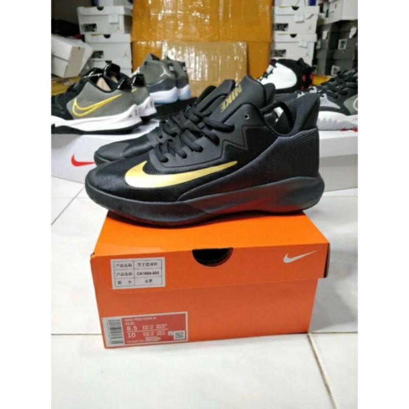 Jual SEPATU BASKET PRECISION 4 LOW BLACK GOLD | Shopee Indonesia