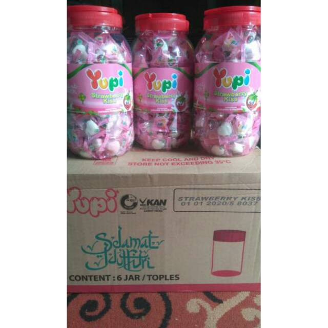 Jual Permen Yupi Karton isi 6 toples | Shopee Indonesia