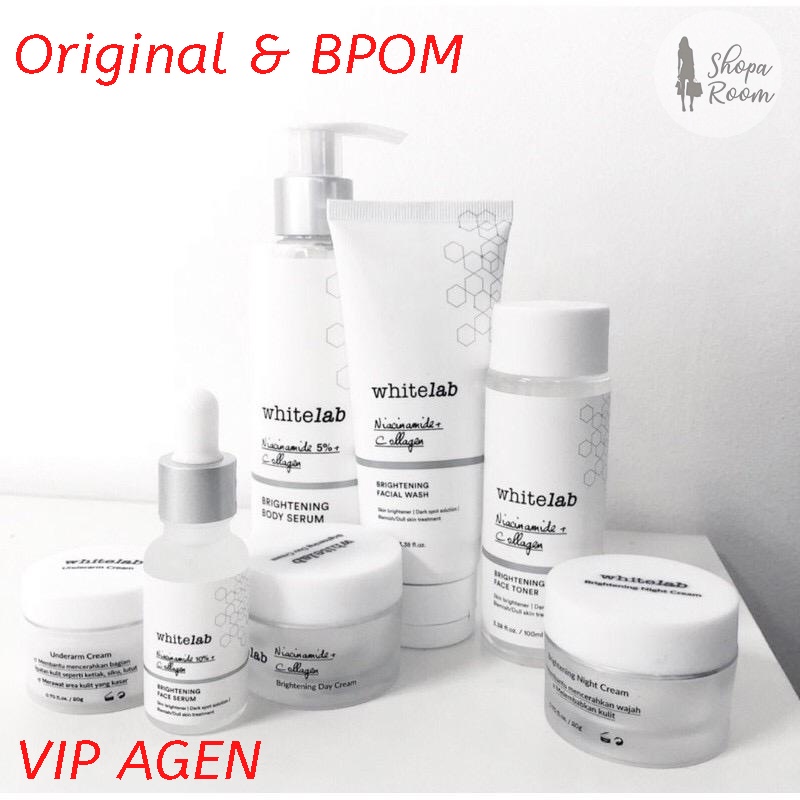 Jual WHITELAB Brightening Face Body Serum | Day Night Cream| Face ...