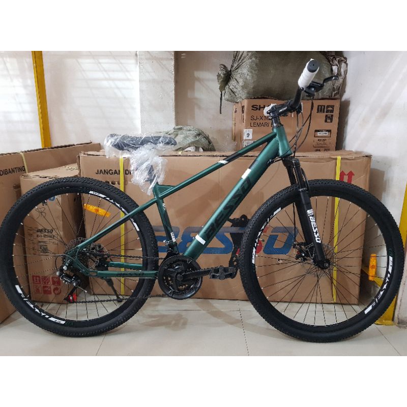 Jual Sepeda MTB 27.5 inch BESSO ( warna Hijau Army / Green Army ...