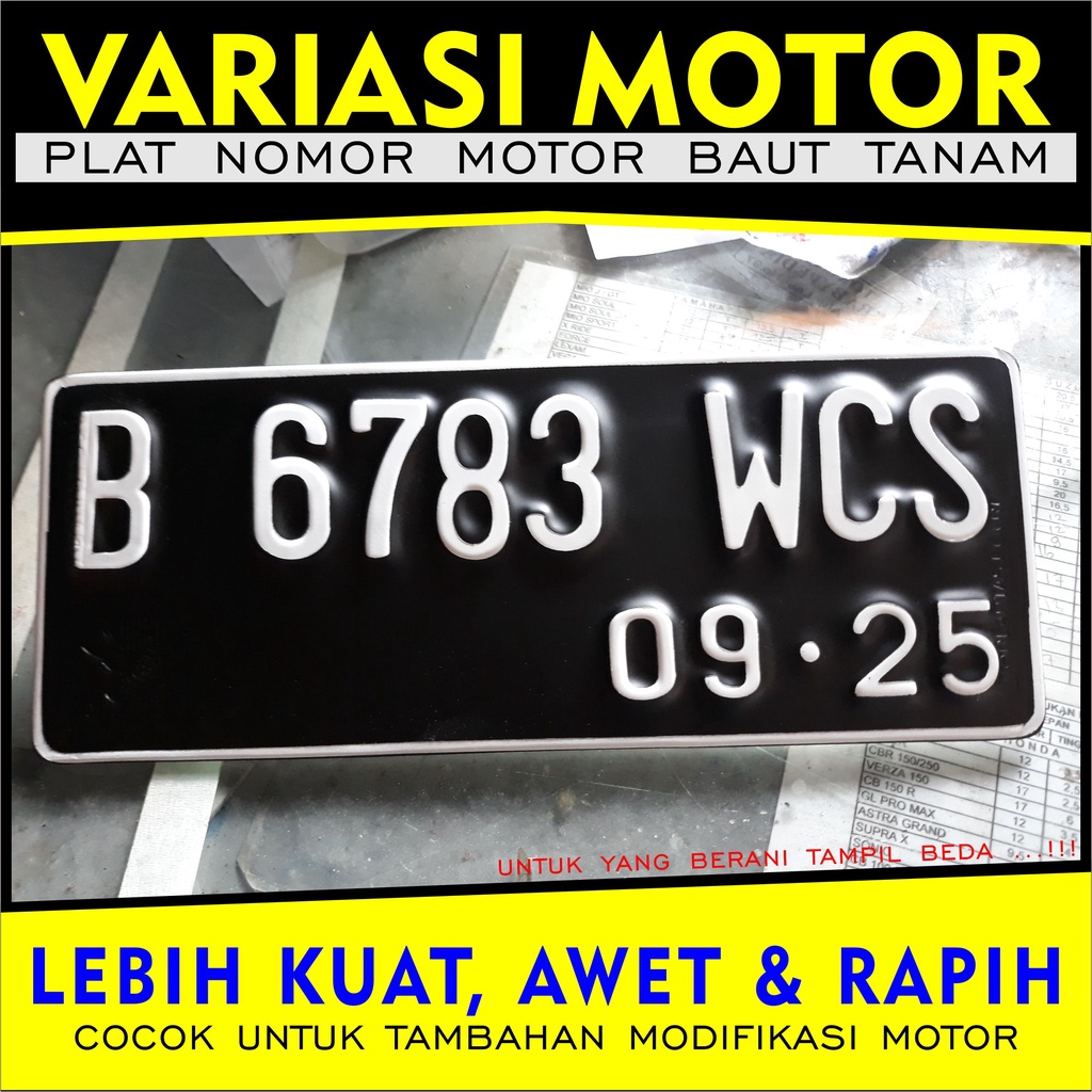 Jual PLAT MOTOR moodifikasi PART 01 | Shopee Indonesia