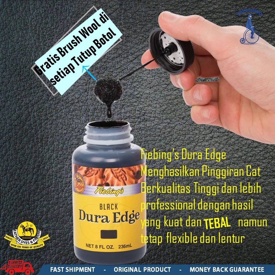 Jual Fiebing's Dura Edge Leather | Cat Pinggiran Kulit Fiebings Anti ...