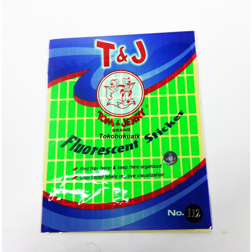 Jual Label Tom And Jerry Fluorescent Sticker No 112 Warna Shopee Indonesia