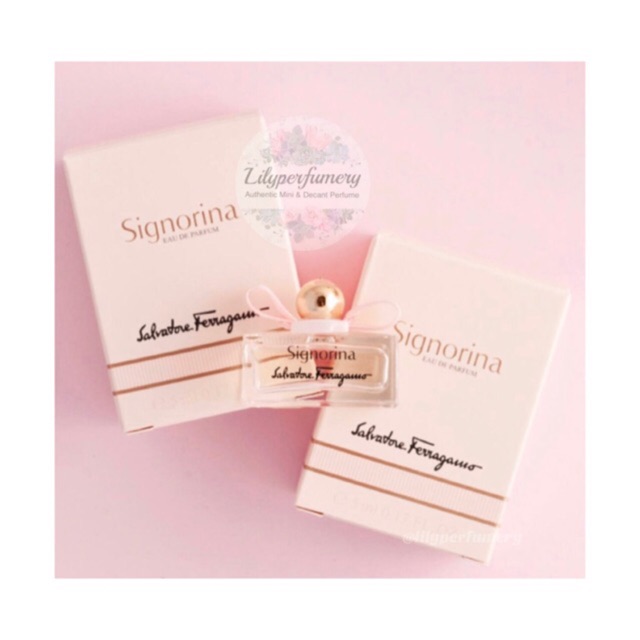 Jual Parfum Miniature SIGNORINA SALVATORE FERRAGAMO EDP 5 ml | Shopee ...
